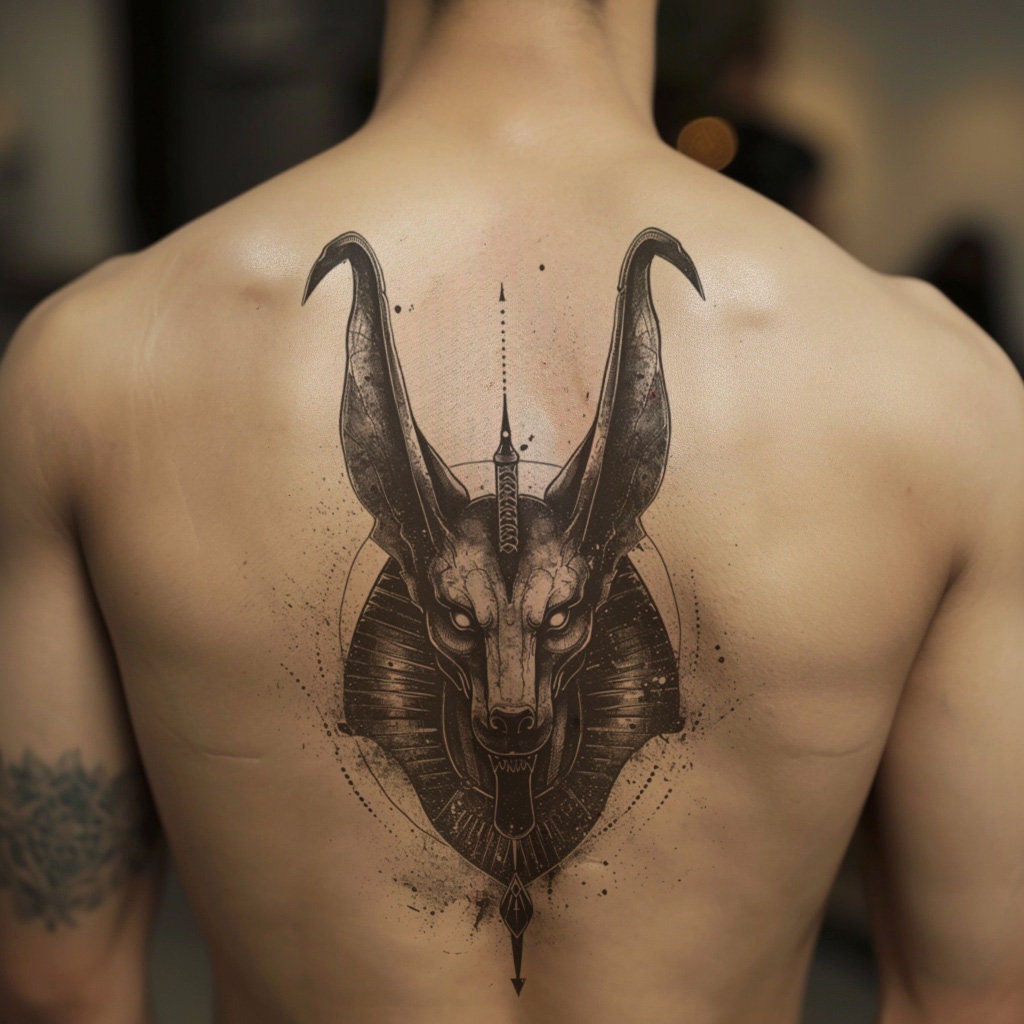 Anubis God of Afterlife Tattoo Design Download High Resolution Digital ...