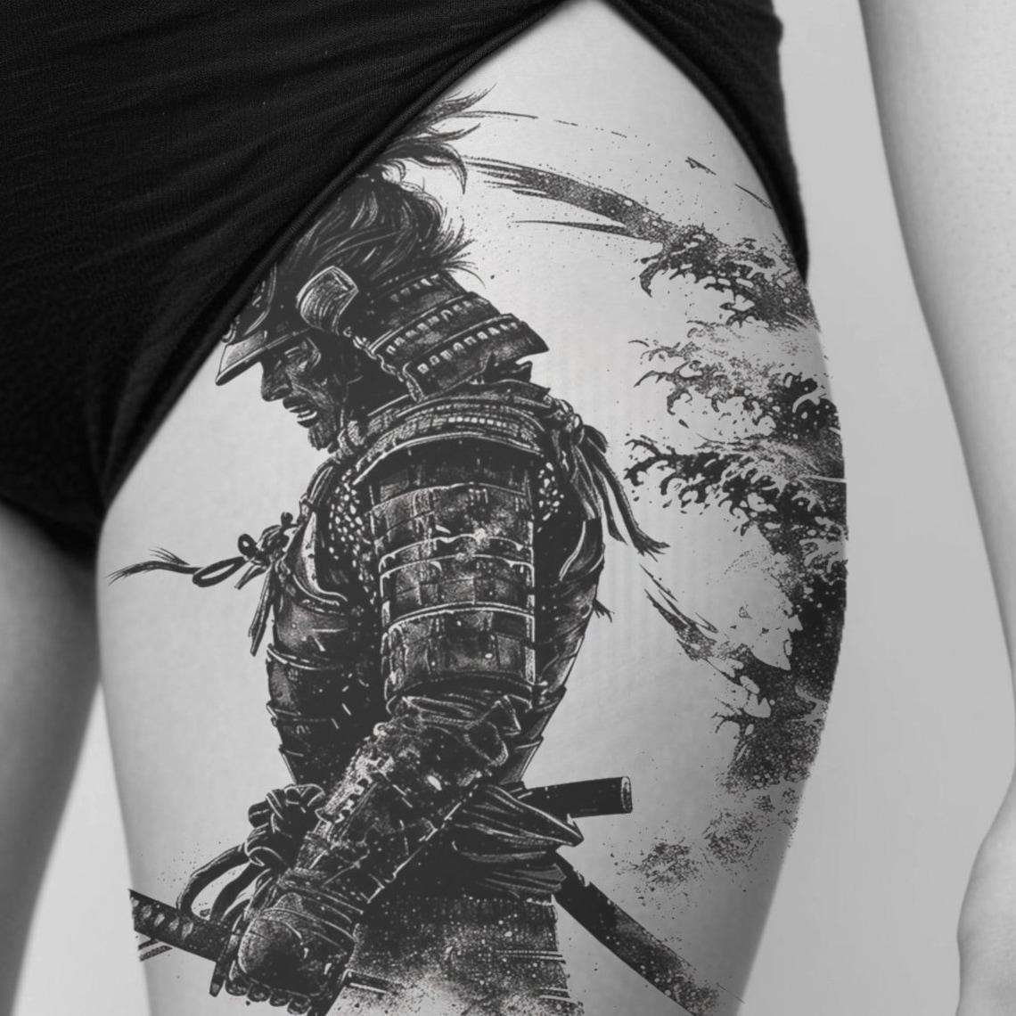 Samurai Warrior Tattoo Design Download High Resolution Digital Art PNG ...