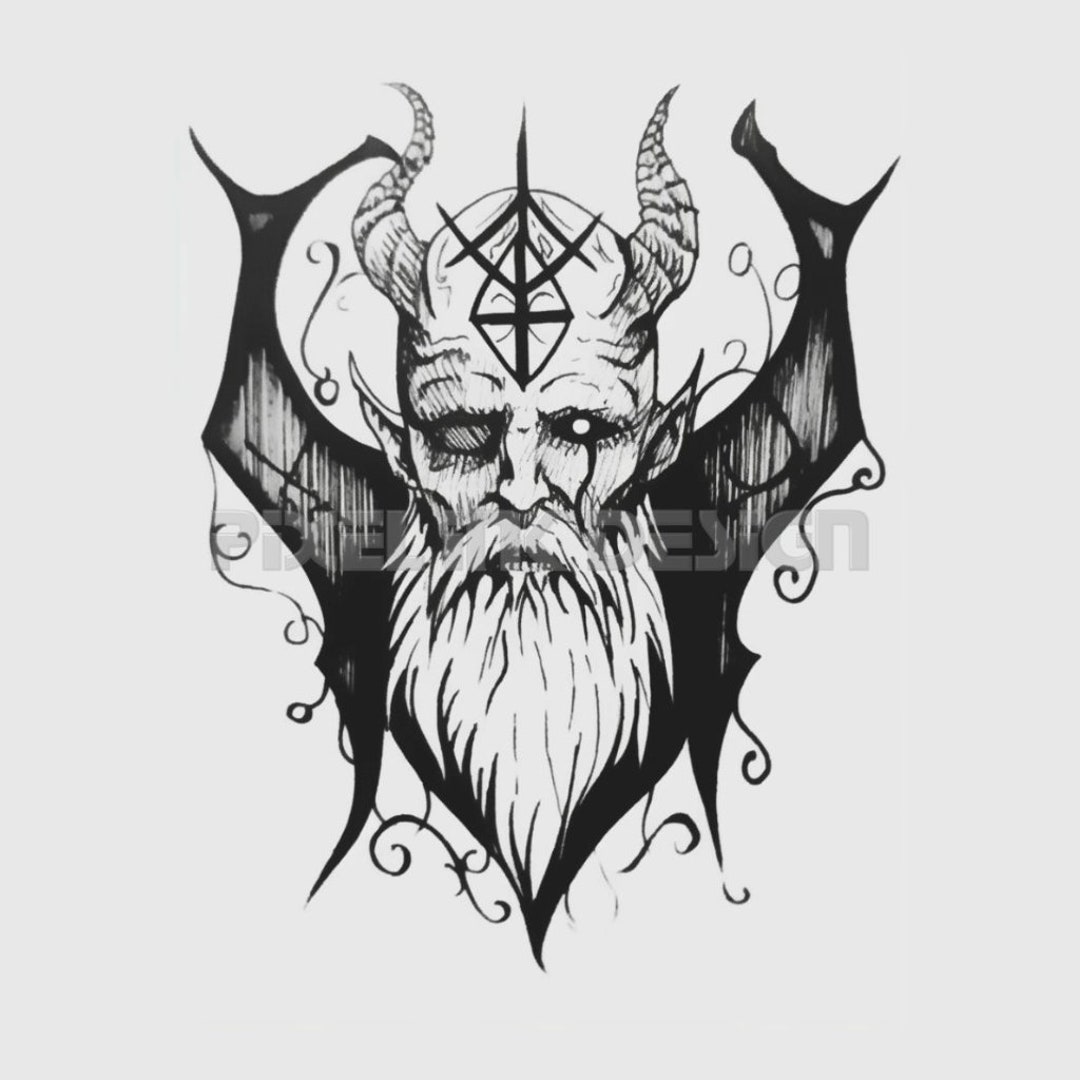 Mimir Norse God of Knowledge Tattoo Design Download High Resolution ...