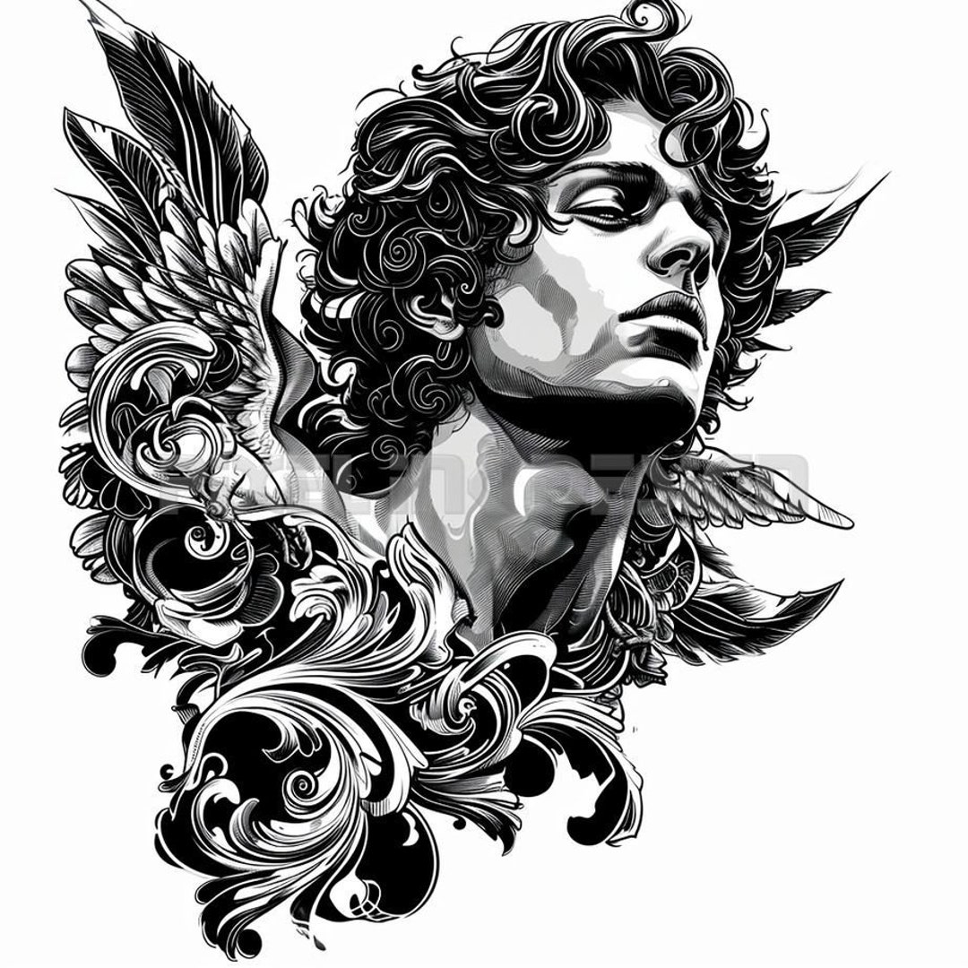 Angel Tattoo Design Download High Resolution Digital Art PNG ...