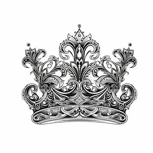 Crown Tattoo Design - Download High Resolution Digital Art PNG ...