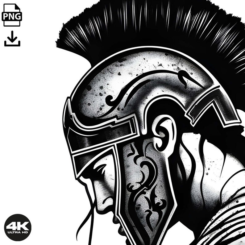 Achilles Tattoo Design Download High Resolution Digital PNG Art on ...