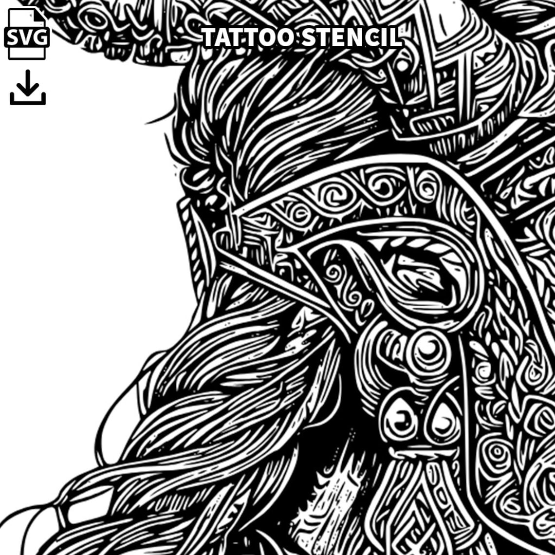 Valkyrie Tattoo Design Download High Resolution Digital Art PNG ...