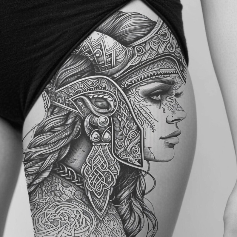 Valkyrie Tattoo Design Download High Resolution Digital Art PNG ...