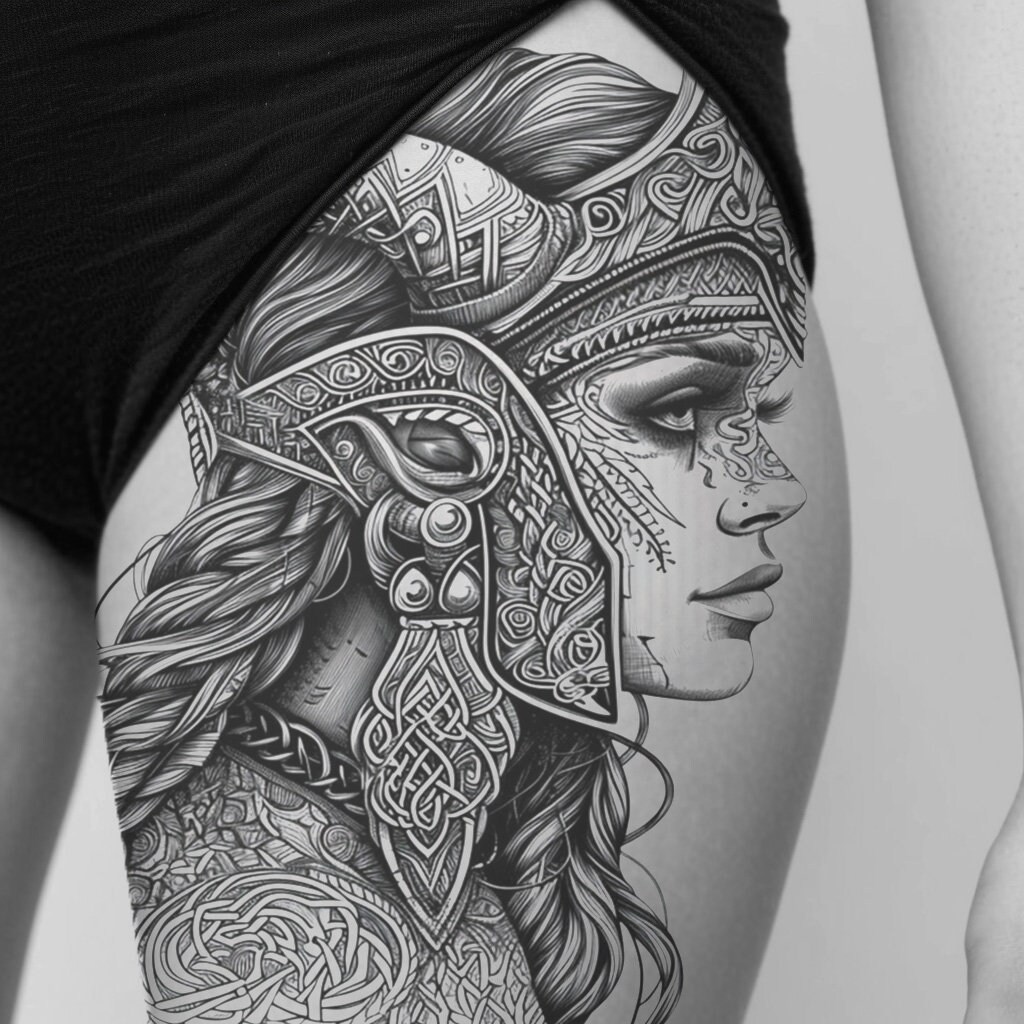 Valkyrie Tattoo Design Download High Resolution Digital Art PNG ...