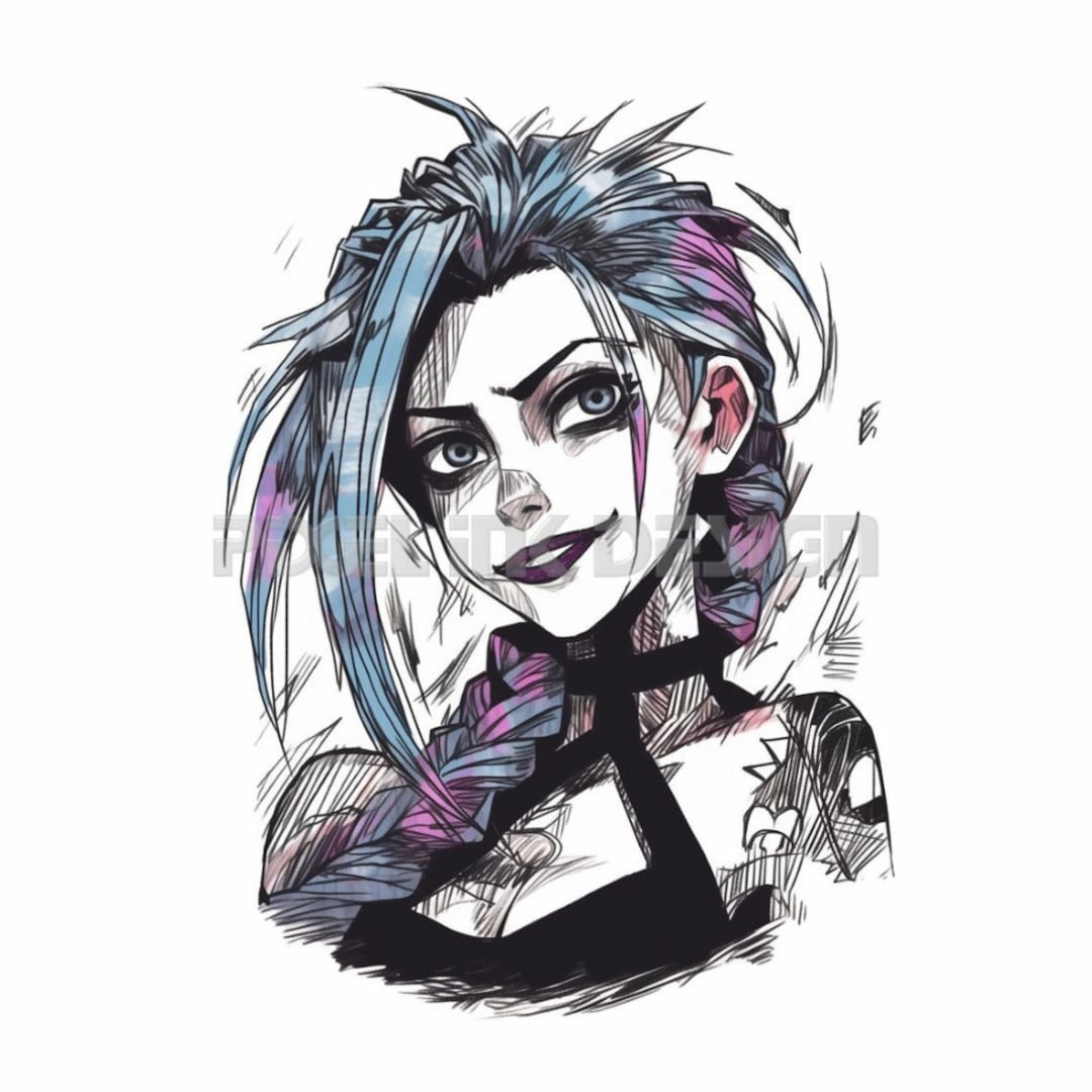 Jinx Tattoo Design - Download High Resolution Digital Art PNG ...