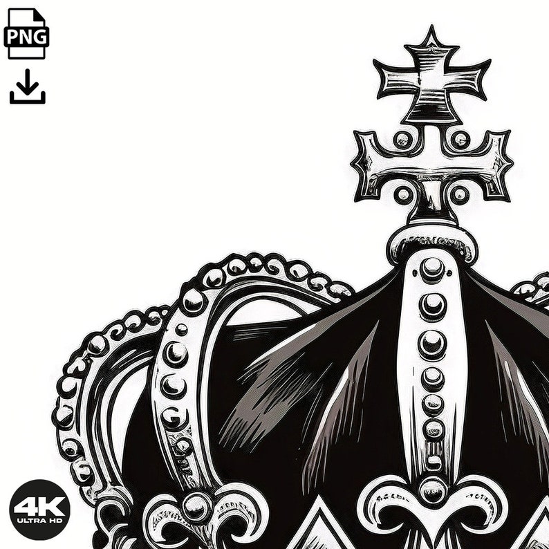 Crown Tattoo Design Download High Resolution Digital Art PNG ...