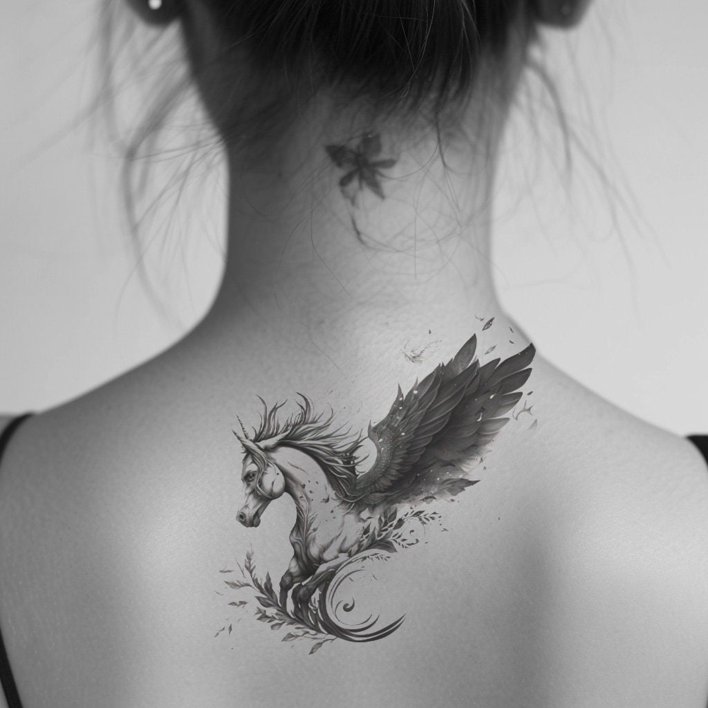 Pegasus Tattoo Design Download High Resolution Digital Art PNG ...