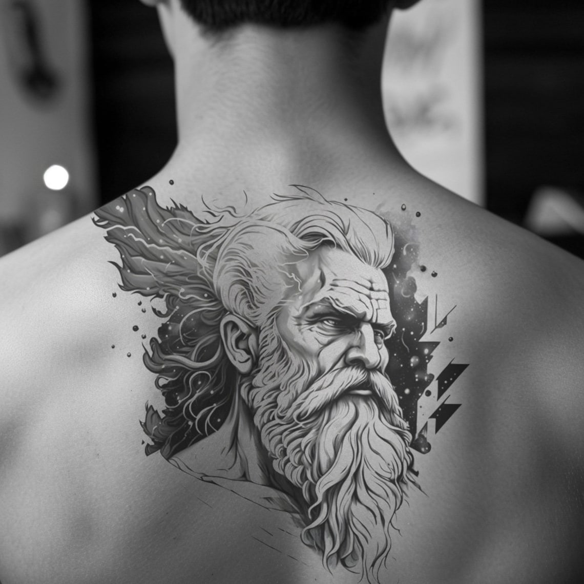 Majestic Zeus Tattoo Design Download High Resolution Digital Art PNG ...