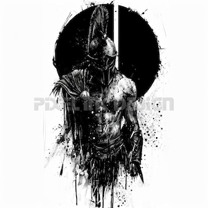 Spartan Warrior Tattoo Design - Download High Resolution Digital Art ...