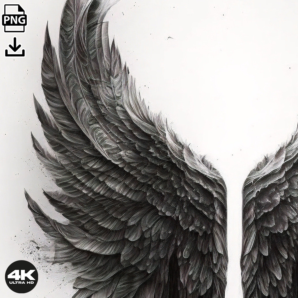 Dark Angel Wings Tattoo Designs