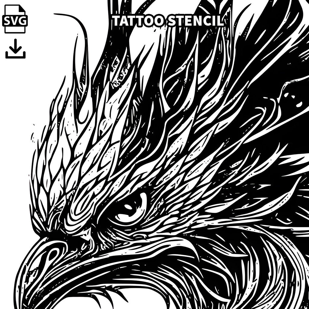 Phoenix Tattoo Design - Download High Resolution Digital Art PNG ...