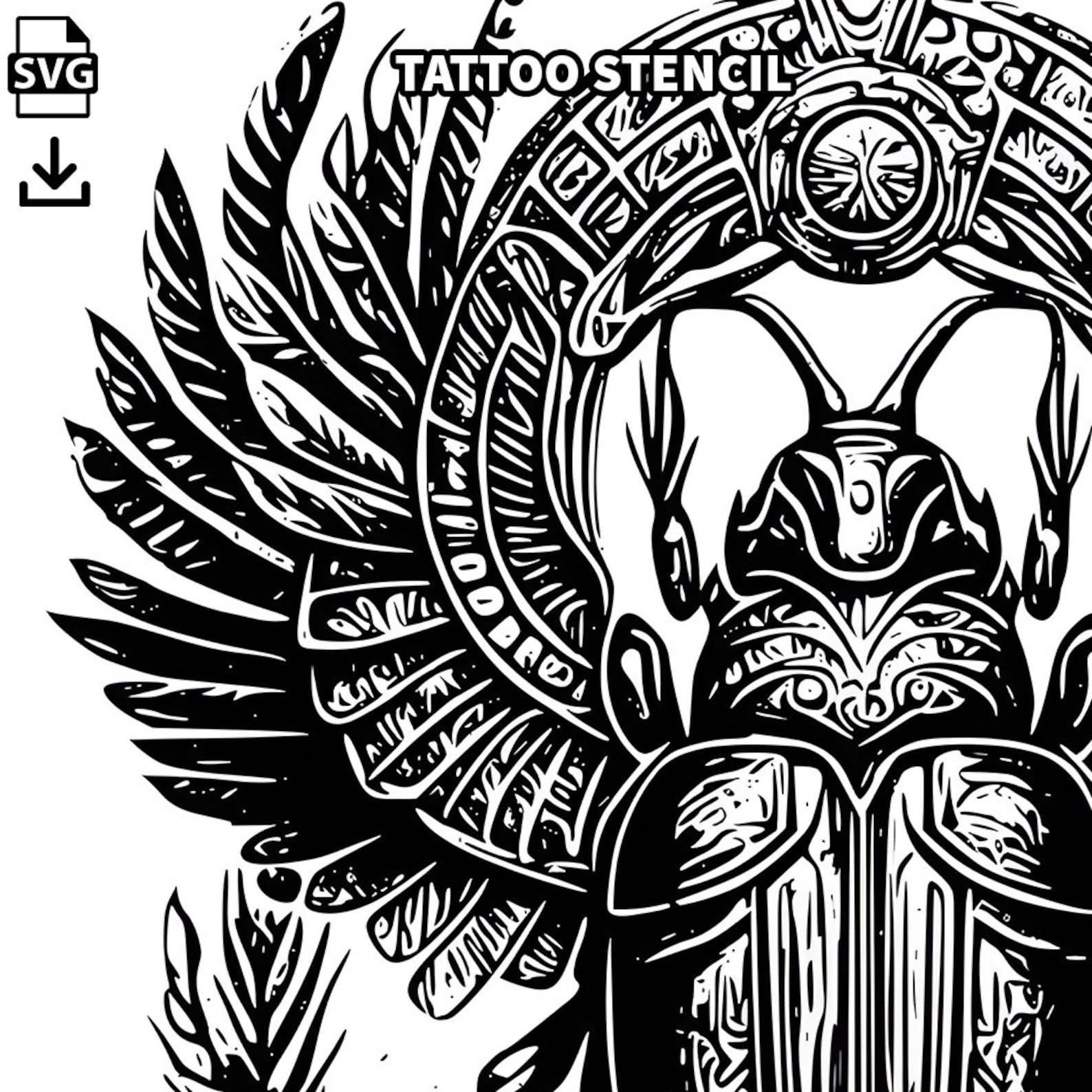 Scarab Beetle Tattoo Design - Download High Resolution Digital Art PNG ...