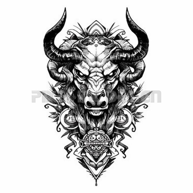 Minotaur Tattoo Transparent Background Download High Resolution Digital ...