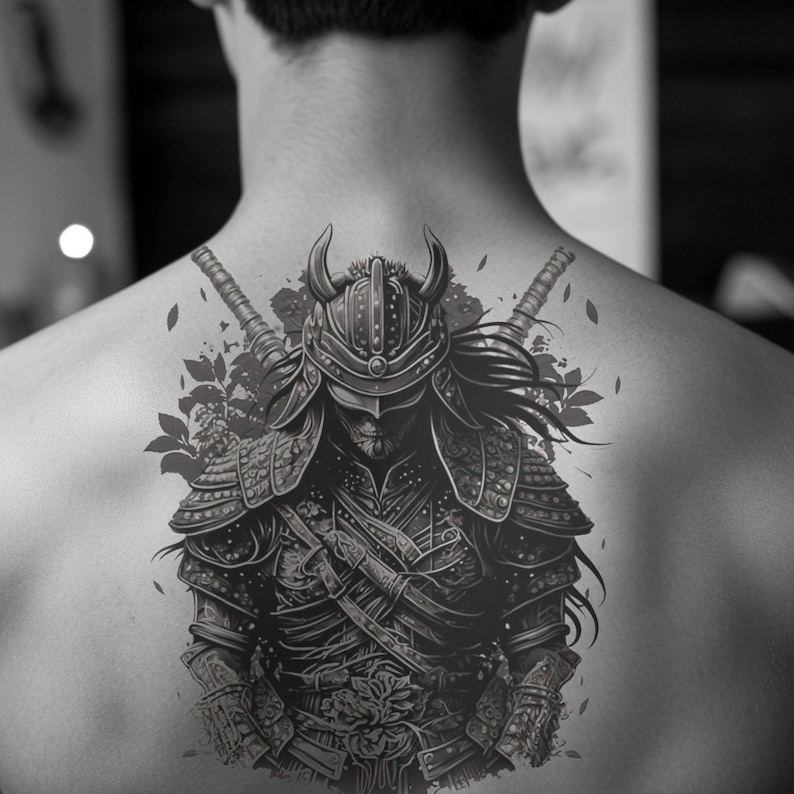 Samurai Warrior Tattoo Design - Download High Resolution Digital Art ...