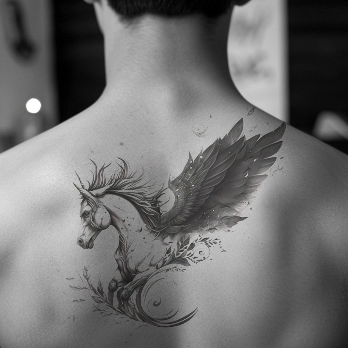 Pegasus Tattoo Design Download High Resolution Digital Art PNG ...