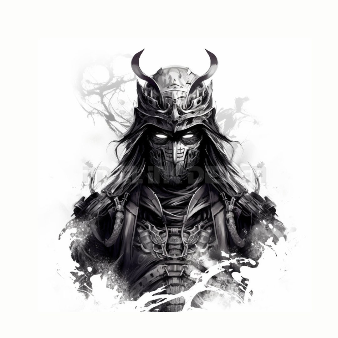 Samurai Tattoo Design - Download High Resolution Digital Art PNG ...