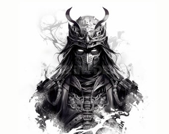 Samurai Tattoo Design Download High Resolution Digital Art PNG ...