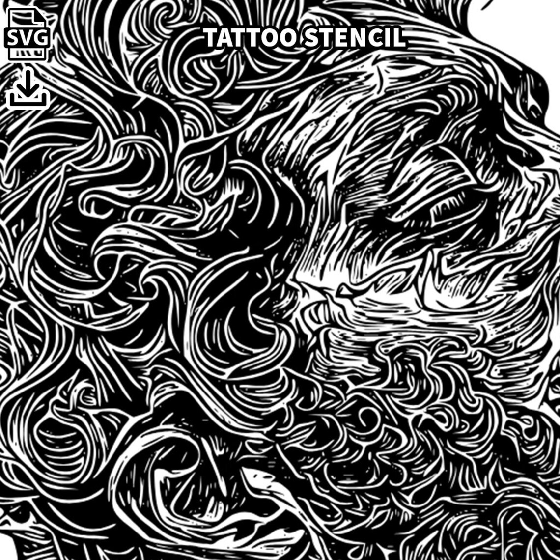 Helios Tattoo Design: High-resolution Digital Art (PNG, SVG) - Etsy
