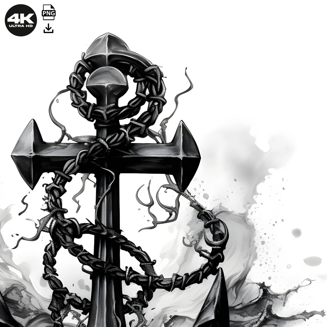 Sailor Anchor Tattoo Design Download High Resolution Digital Art PNG ...