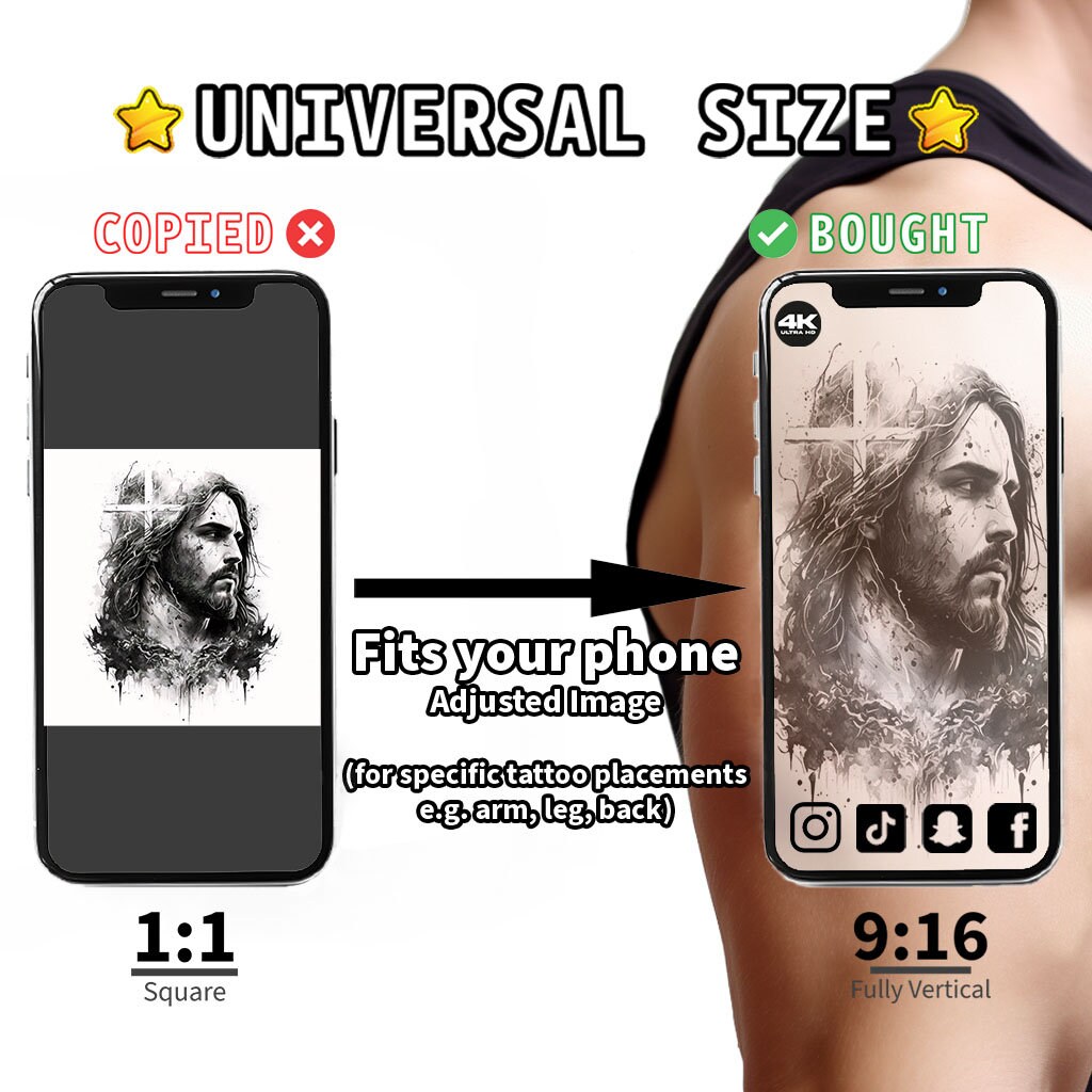 Jesus Christ Tattoo Design - Download High Resolution Digital Art PNG ...