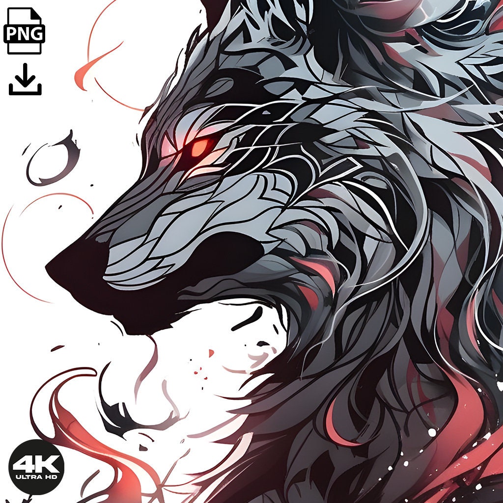Wolf Tattoo Design Download High Resolution Digital Art PNG Transparent ...