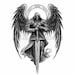 Angel Knight Tattoo Design Download High Resolution Digital Art PNG ...