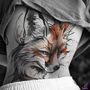 Fox Tattoo Design - Download High Resolution Digital Art PNG ...