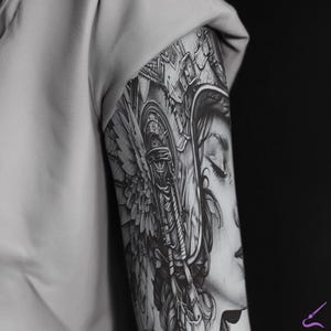 Angel in Helmet Tattoo Design - Download High Resolution Digital Art ...