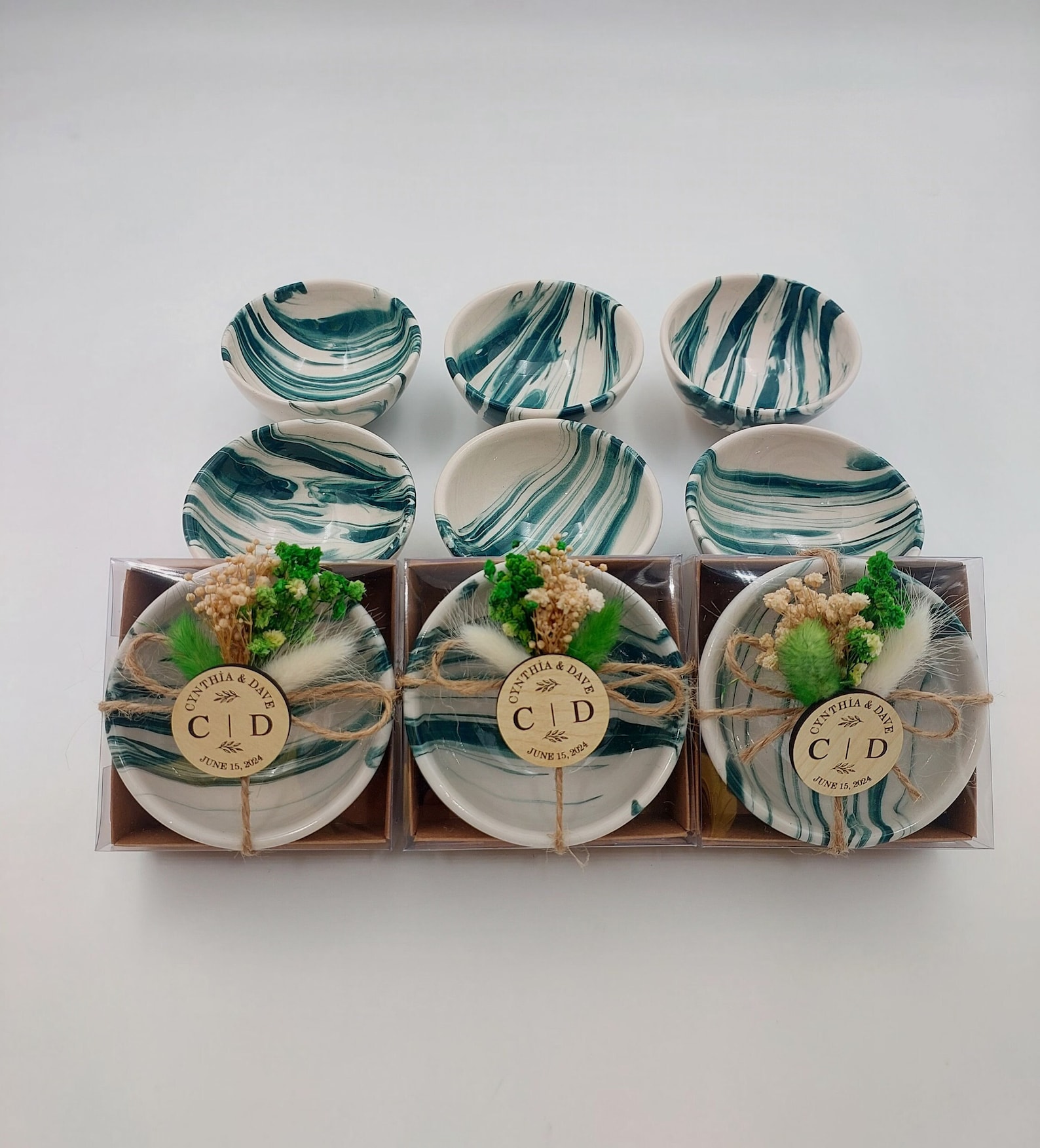 Bulk Wedding Favor Bowls, Rustic Candy Bowls, Bridal Shower Bowls ...