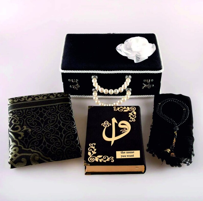 Gift Quran Set, Holy Quran, Prayer Rug, Shawl, Rosary Muslim Gift ...