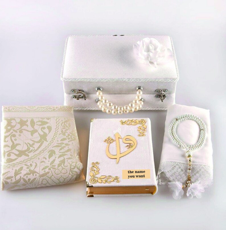 Gift Quran Set, Holy Quran, Prayer Rug, Shawl, Rosary Muslim Gift ...