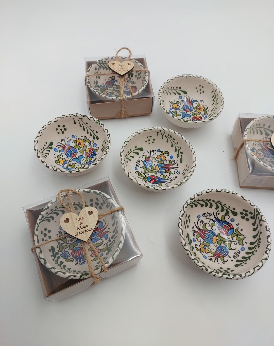 Wedding Favor Bowl, Personalized Ceramic Bowl, Handmade Keepsake Custom ...