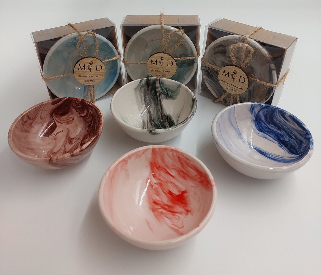 Personalized Tile Ceramic Bowls, Happy Wedding Gifts Candy Bowl, Unique ...