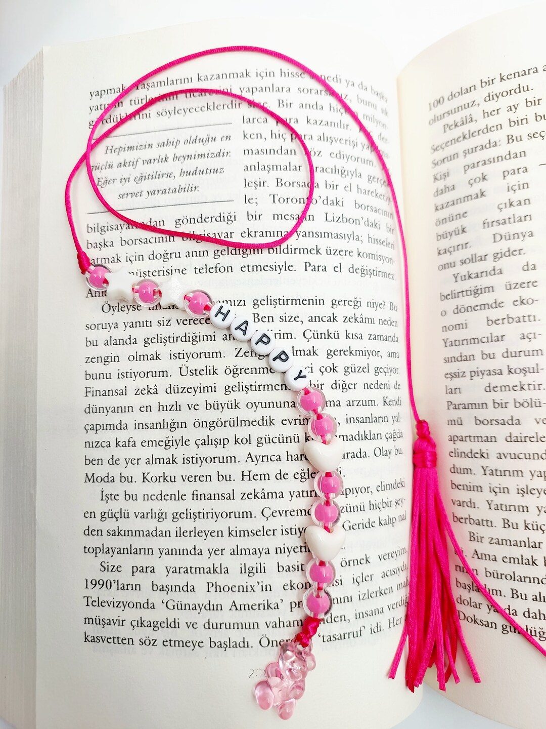 Custom Named Bookmark, String Bookmark, Handmade Bookmark, Personalized ...