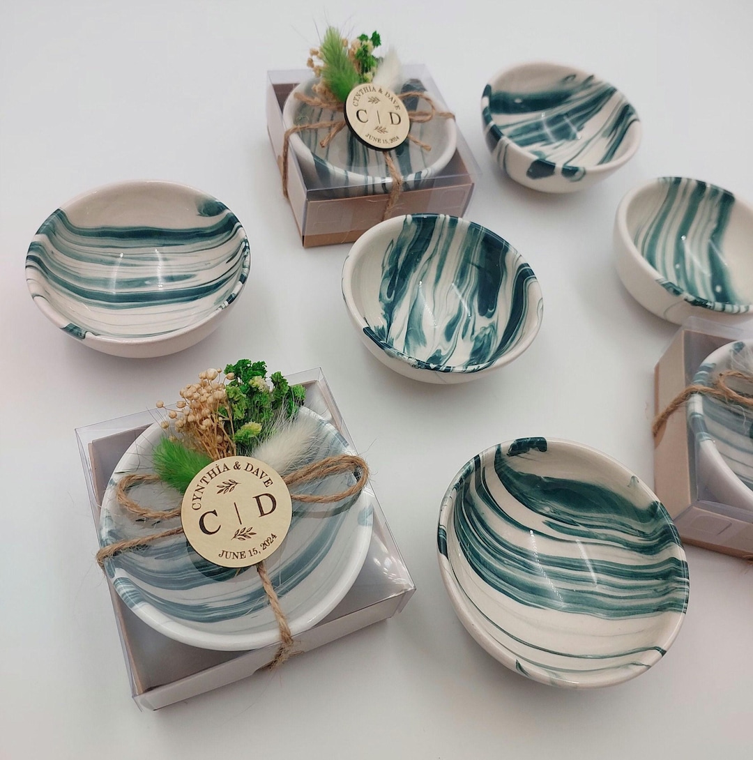 50 Wedding Bowls ,personalized Tile Ceramic Bowls, Happy Wedding Gifts ...