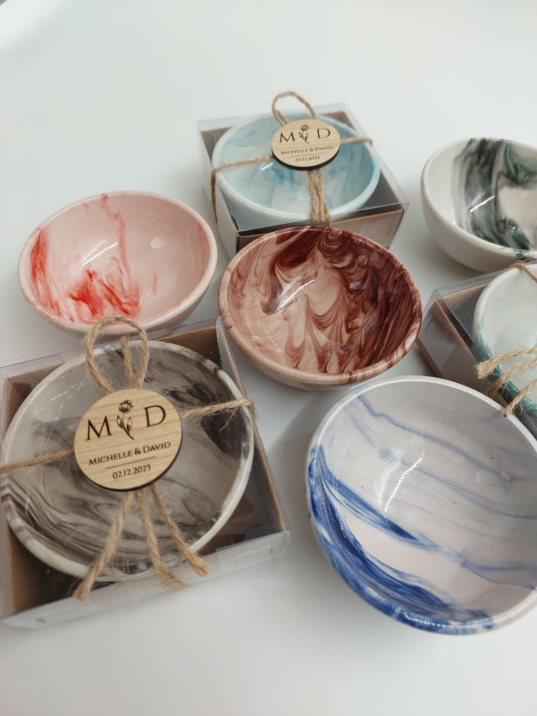 Personalized Tile Ceramic Bowls, Happy Wedding Gifts Candy Bowl, Unique ...