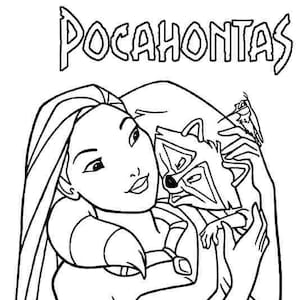 pocahontas and john smith coloring pages