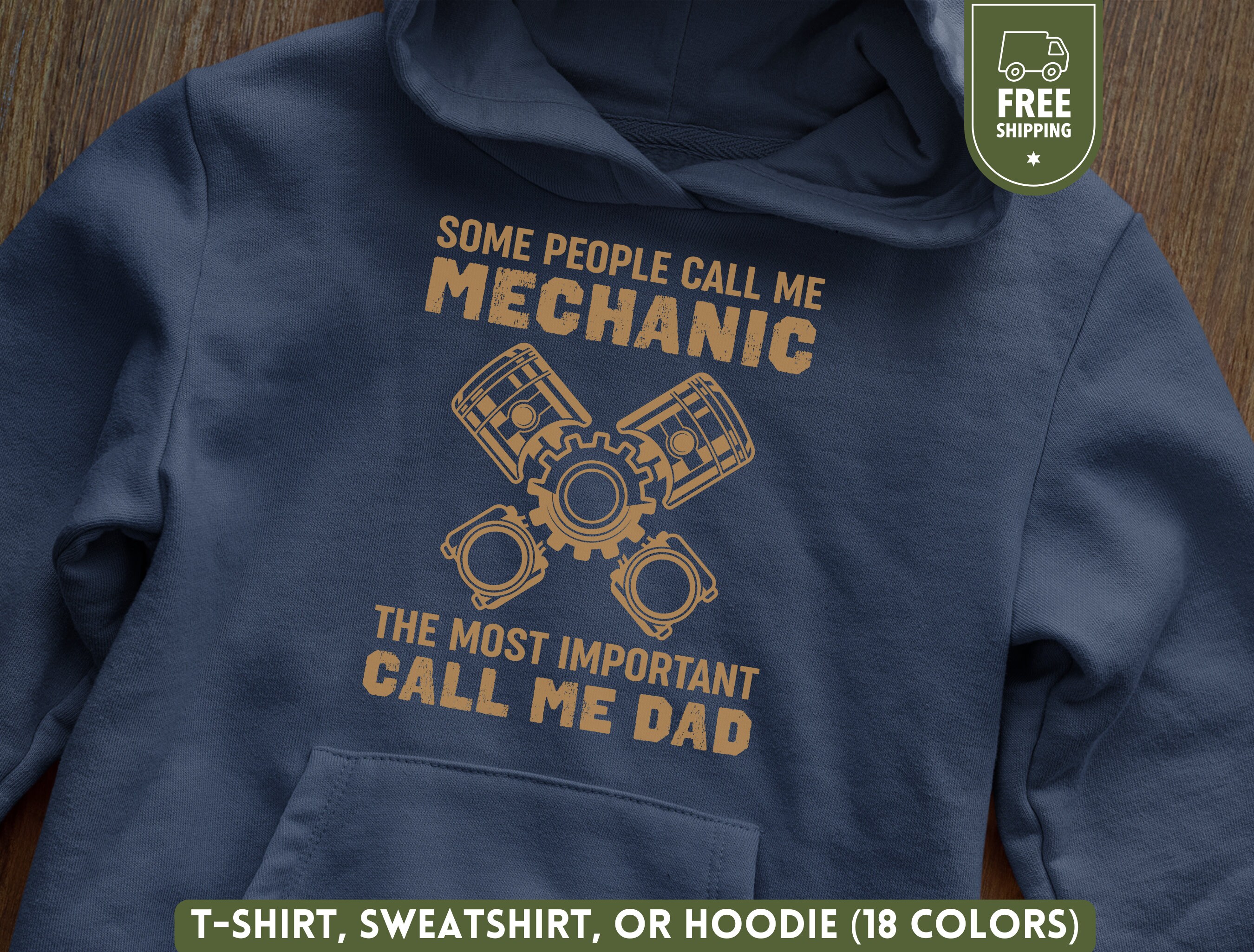 Mechanic Hoodie - Some People Call Me Mechanic | Call Me Dad Sweatshirt ...