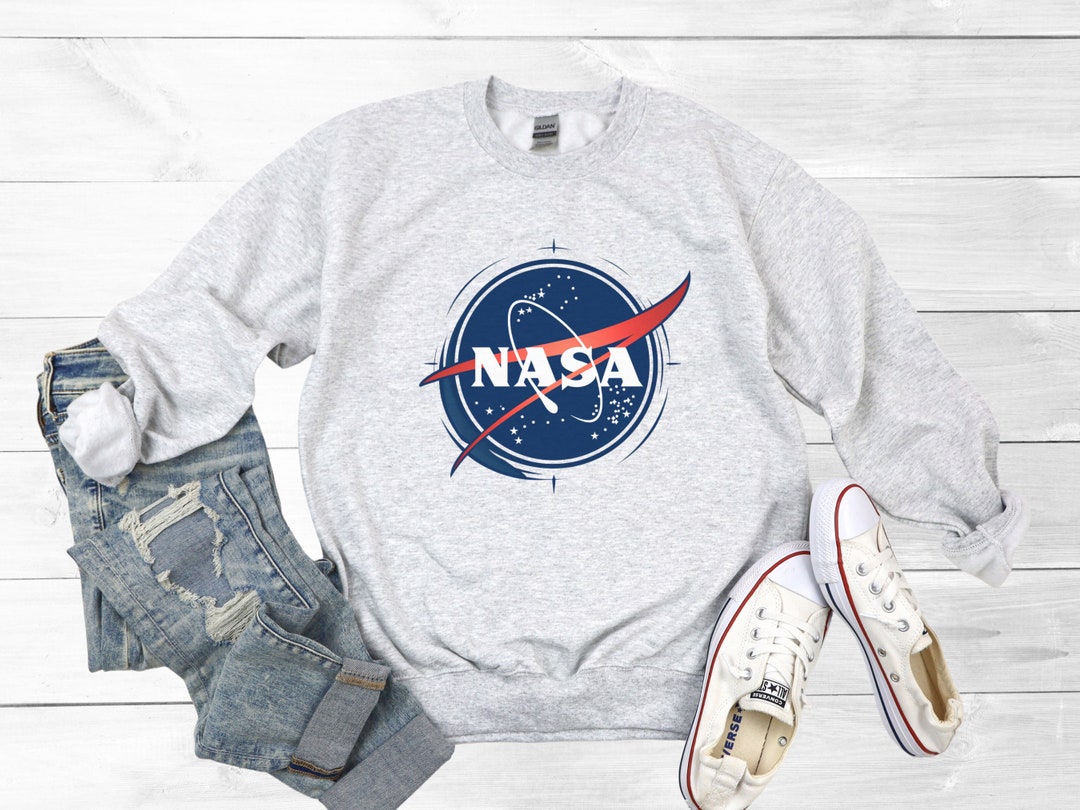 NASA Space Sweatshirt, Retro Aesthetics, Astronomy Galaxy Gifts, Trendy ...
