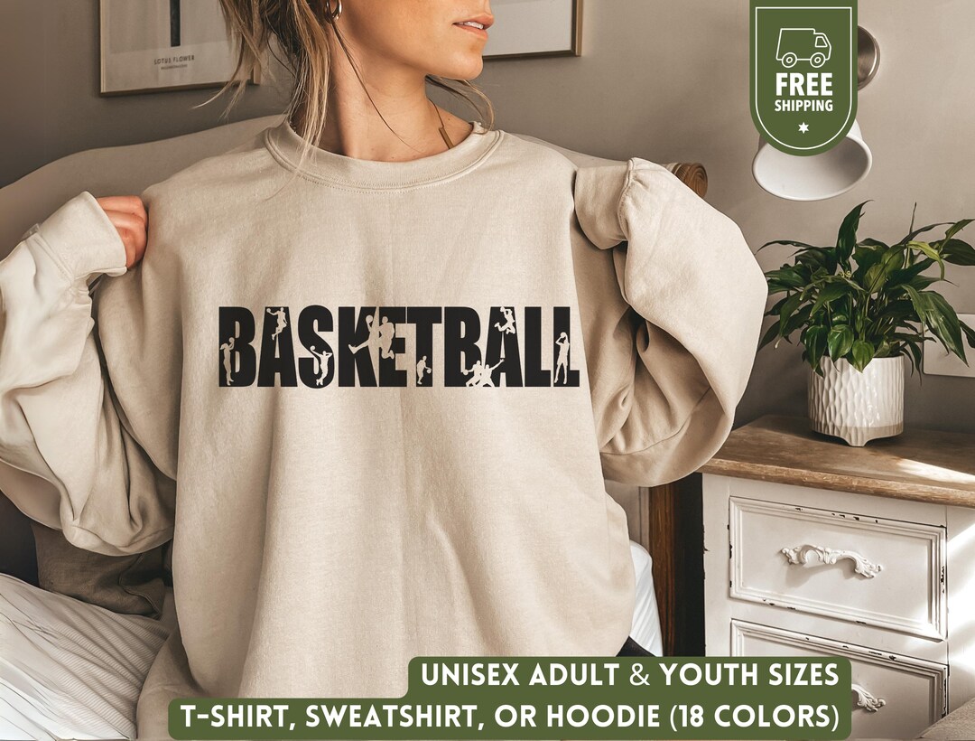 Basketball Sweater, Basketball Lover Sweatshirt, Kids Basketball Shirt ...