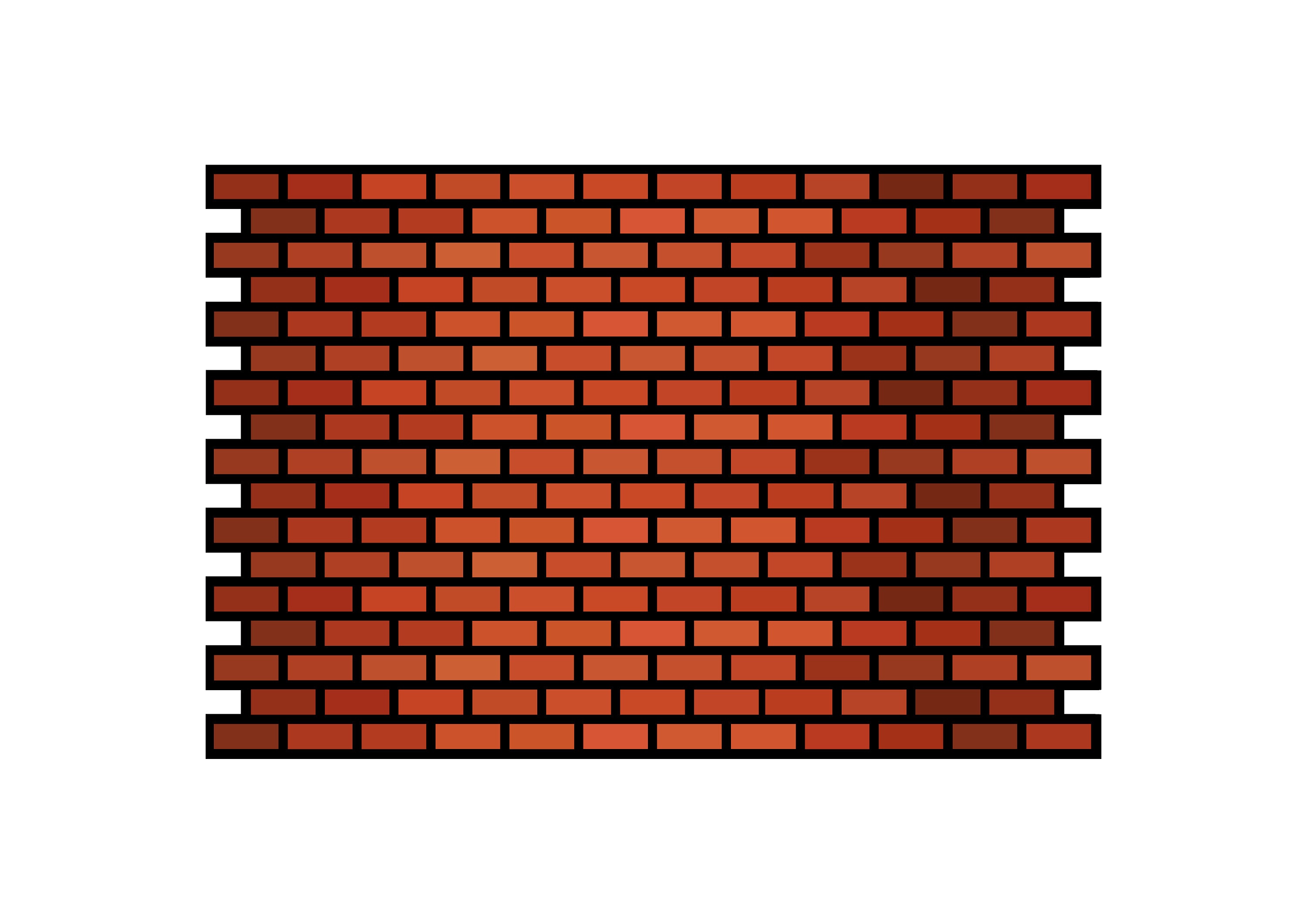 Custom Brick Wall Design in Red - Etsy