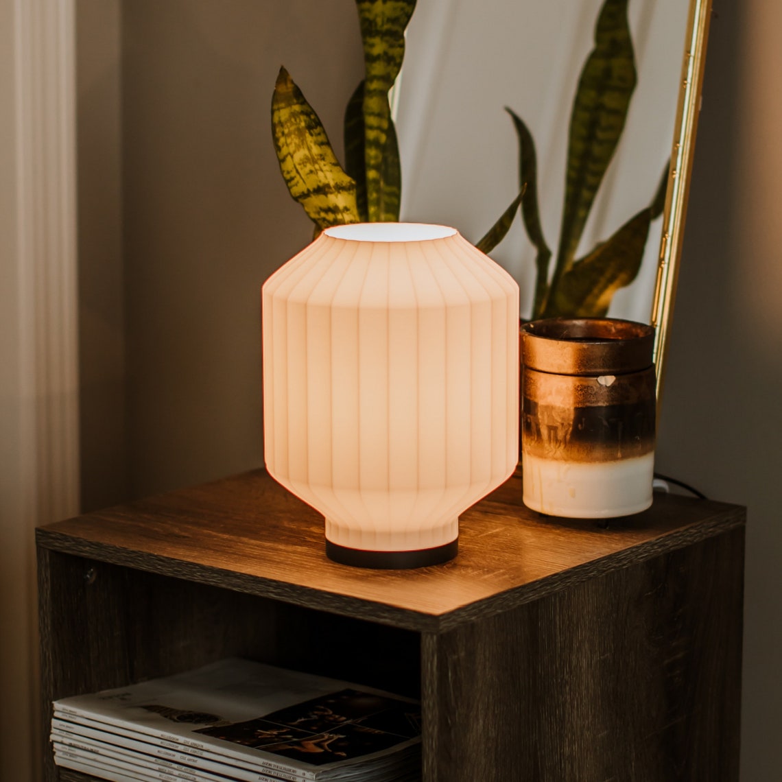 Sharp Lamp 3D Printed Aesthetic Table Lamp Cozy Bedroom/living Room ...