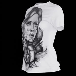 Airbrush T Shirt, Airbrush Shirt, Chicano Art, Custom T Shirt, Airbrush ...