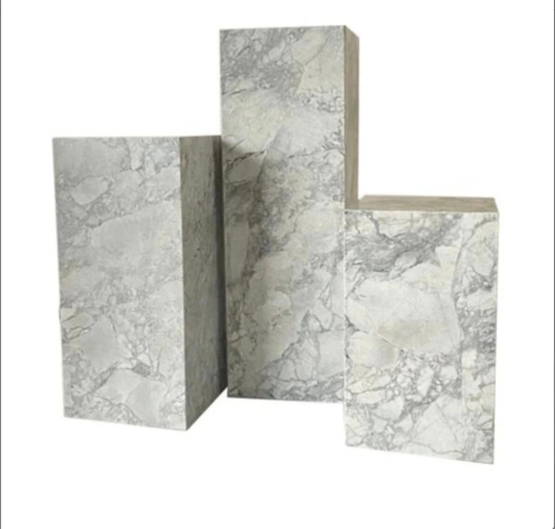 Gaea Premium White Marble Plinth - Etsy