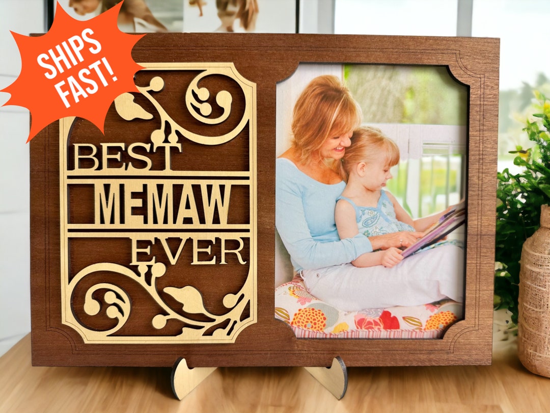 Customized Memaw Photo Frame Grandmother Picture Frame Grandma Photo ...