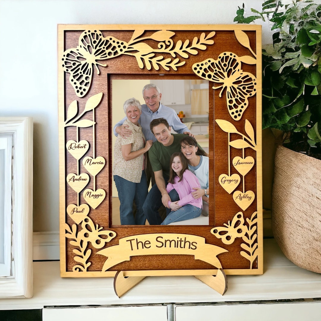 Personalized Picture Frame Custom Photo Frame Family Name Frame Custom ...