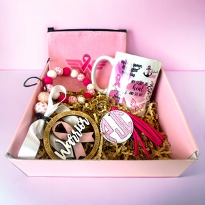 Breast Cancer Warrior Box Encouragement Gift for Cancer Survivor ...