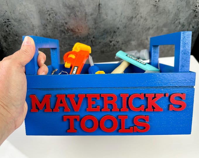 Personalized Tool Box Toy Set, Soft Play Set for Toddlers and Children ...