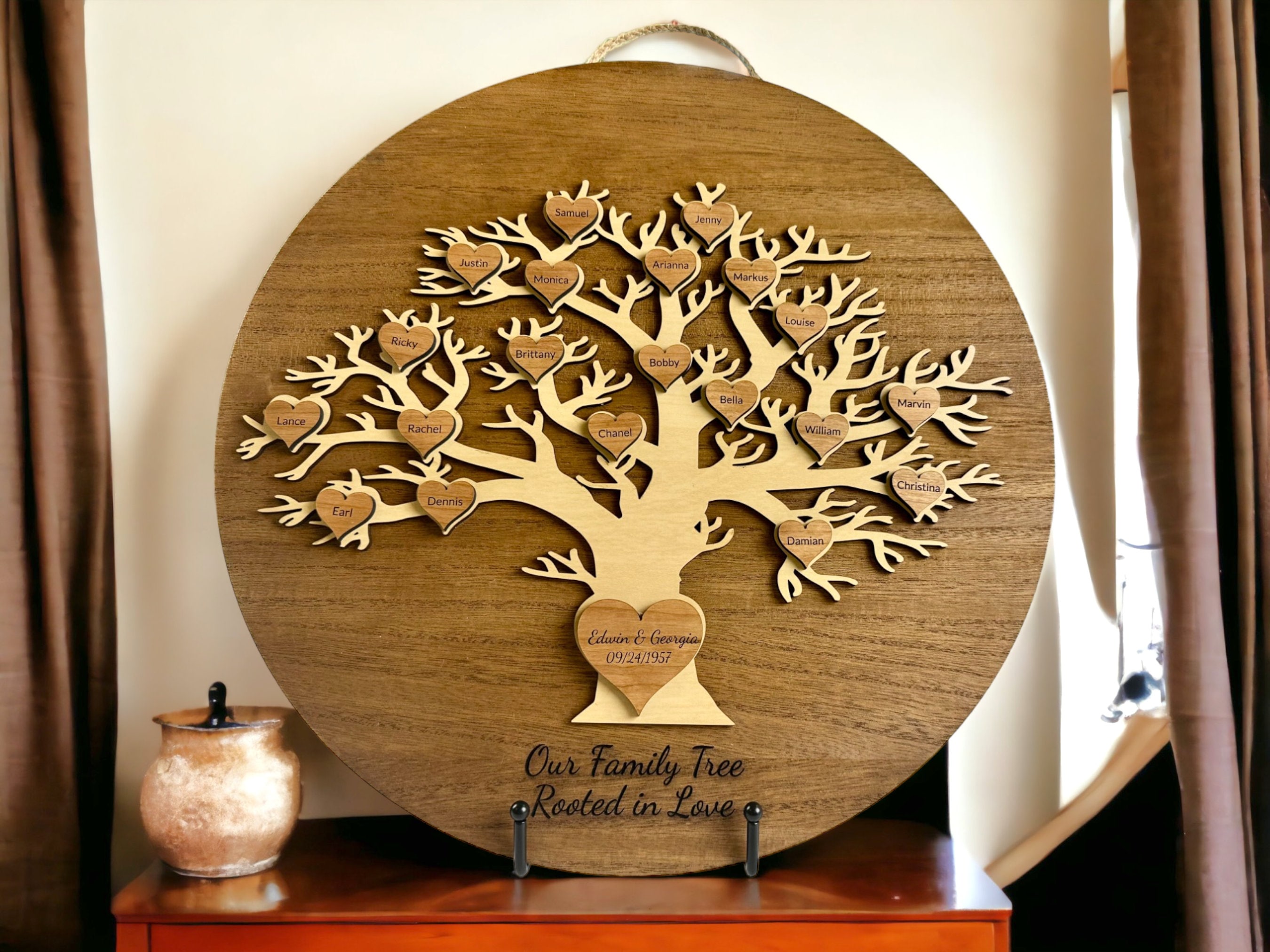 Family Tree Sign Custom Family Tree Sign for Home Decor Personalized ...